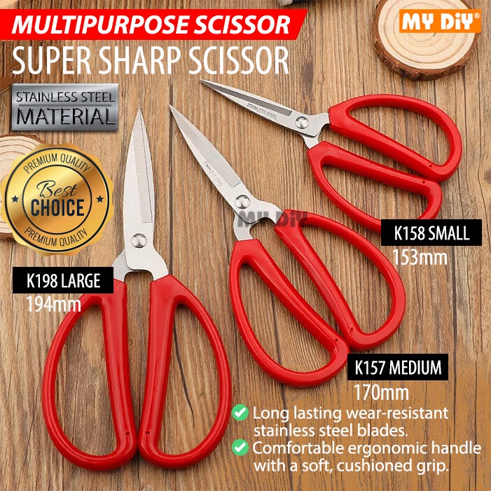 MYDIYHOMEDEPOT - Stainless Steel Multipurpose Scissor Super Sharp ...