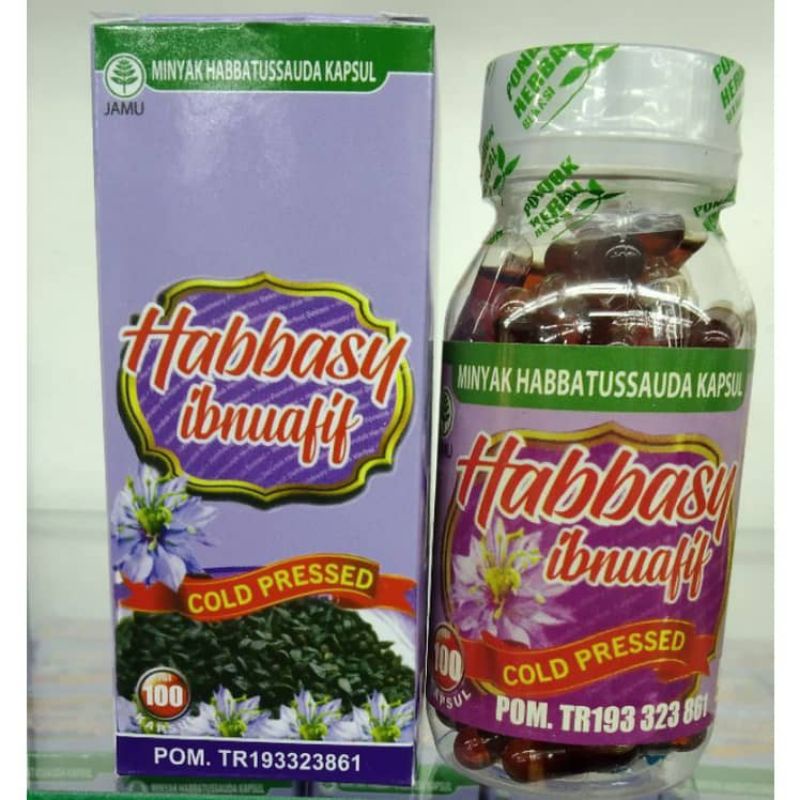 Habbatussauda Habbasyi Pure Oil 200 Capsules dan 100 capsules Ibnu Afif ...