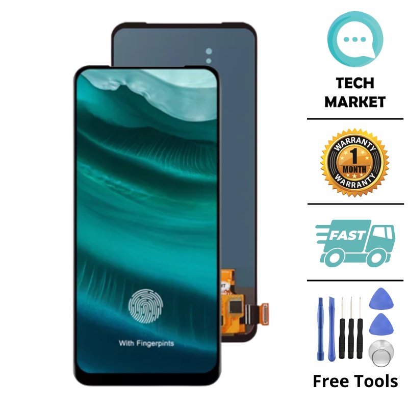 OPPO RENO 2 LCD DISPLAY TOUCHSCREEN DIGITIZER SPARE PART *FINGERPRINT ...