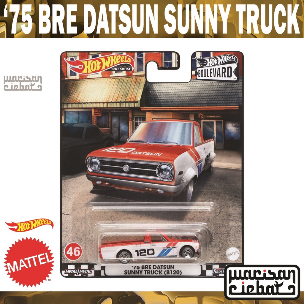 Hot Wheels Premium Boulevard - '75 BRE Datsun Sunny Truck (B120) | Shopee Malaysia
