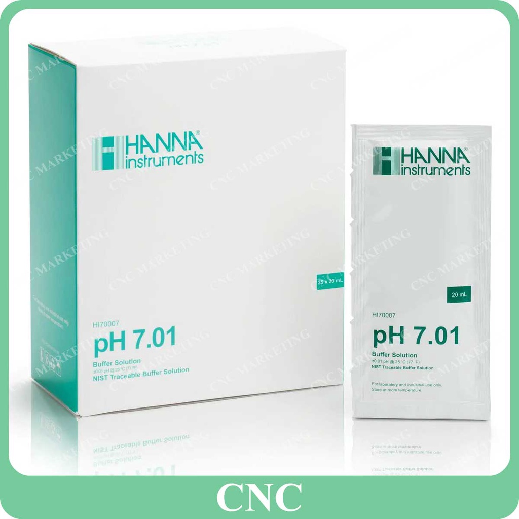 20ML - Hanna HI70007 pH 7.01 Buffer Solution PH Meter Calibration ...