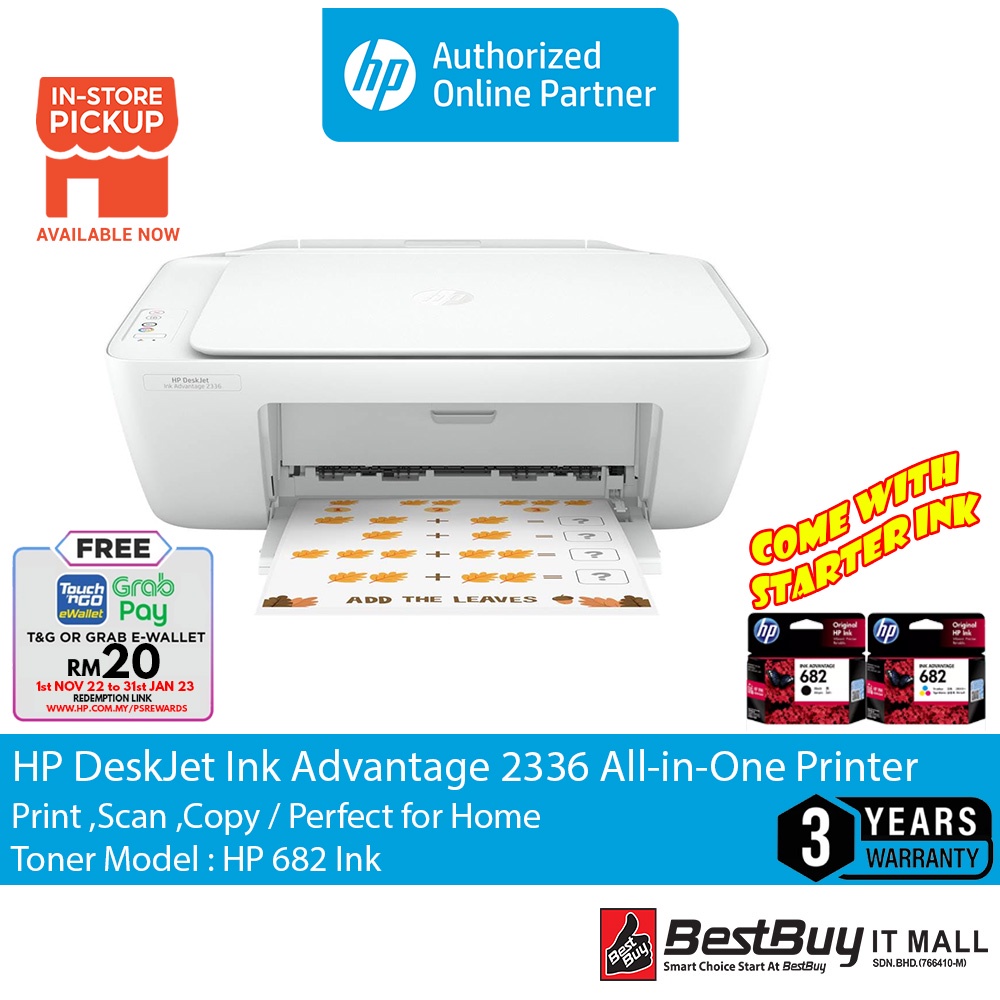 HP Deskjet 2336 Ink Advantage All In One Printer | Shopee Malaysia