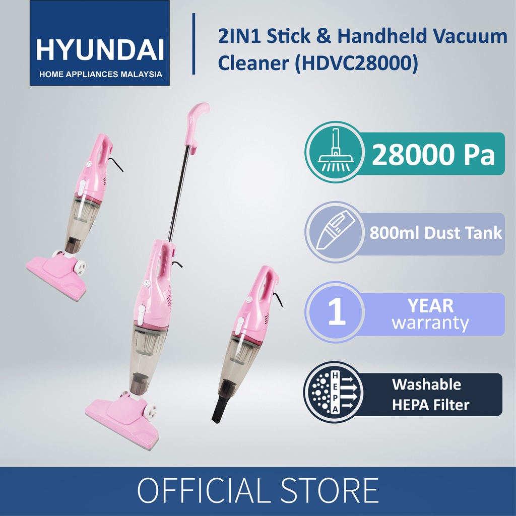 Hyundai 2IN1 Stick & Handheld Vacuum Cleaner HDVC28000 | Shopee Malaysia
