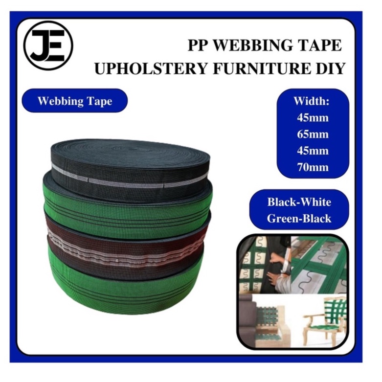 (METER) 45MM / 70MM PP WEBBING TAPE UPHOLSTERY FURNITURE DIY REPAIR ...