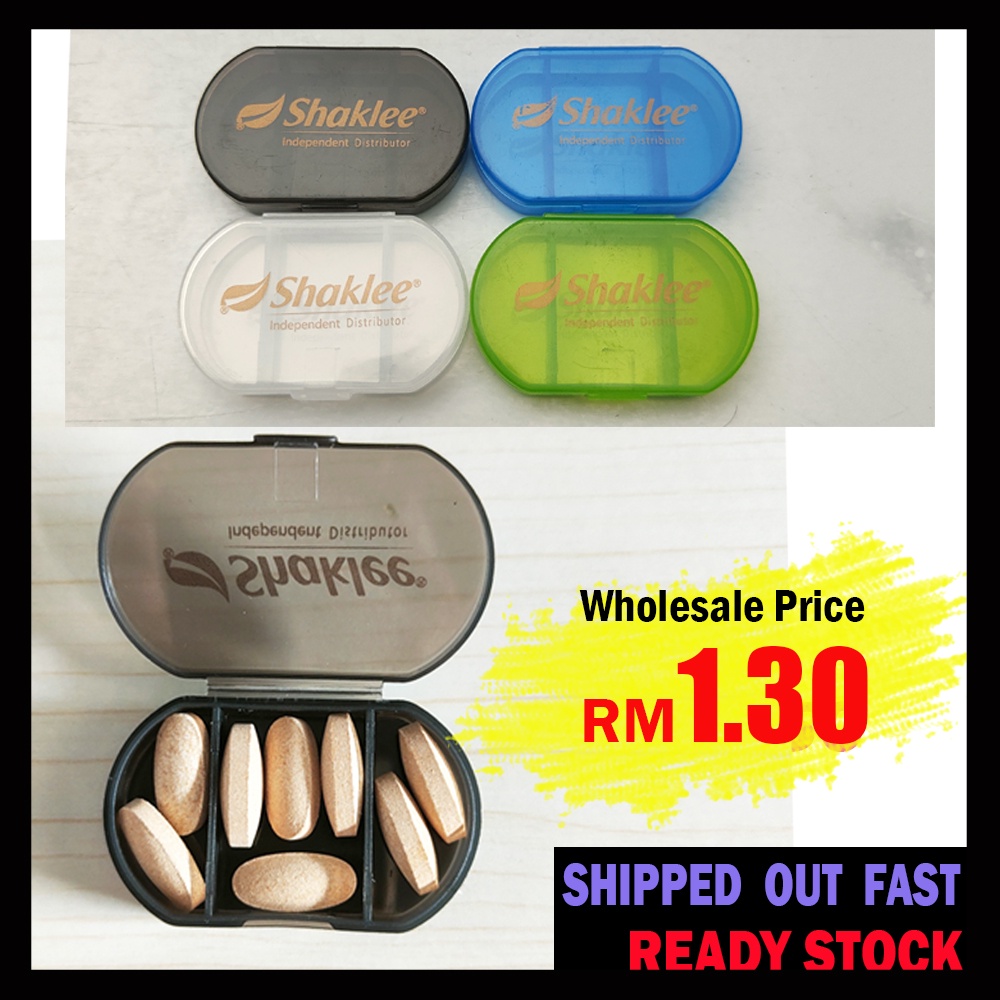 SHAKLEE PILLBOX [GOLD LOGO] READY STOCK BEKAS PIN TUDUNG BEKAS JARUM ...