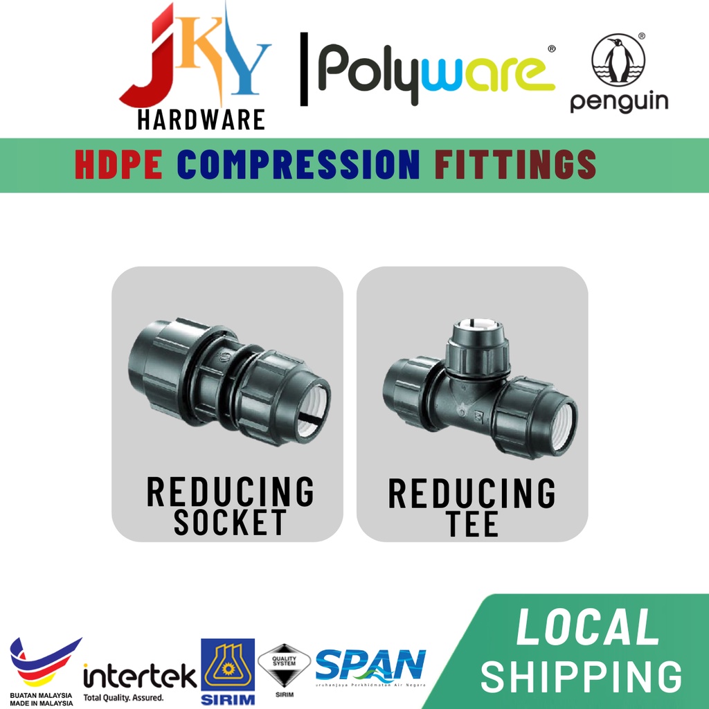 HDPE Poly Fitting Poly Pipe Connector Reducer Socket Coupling Reducing ...