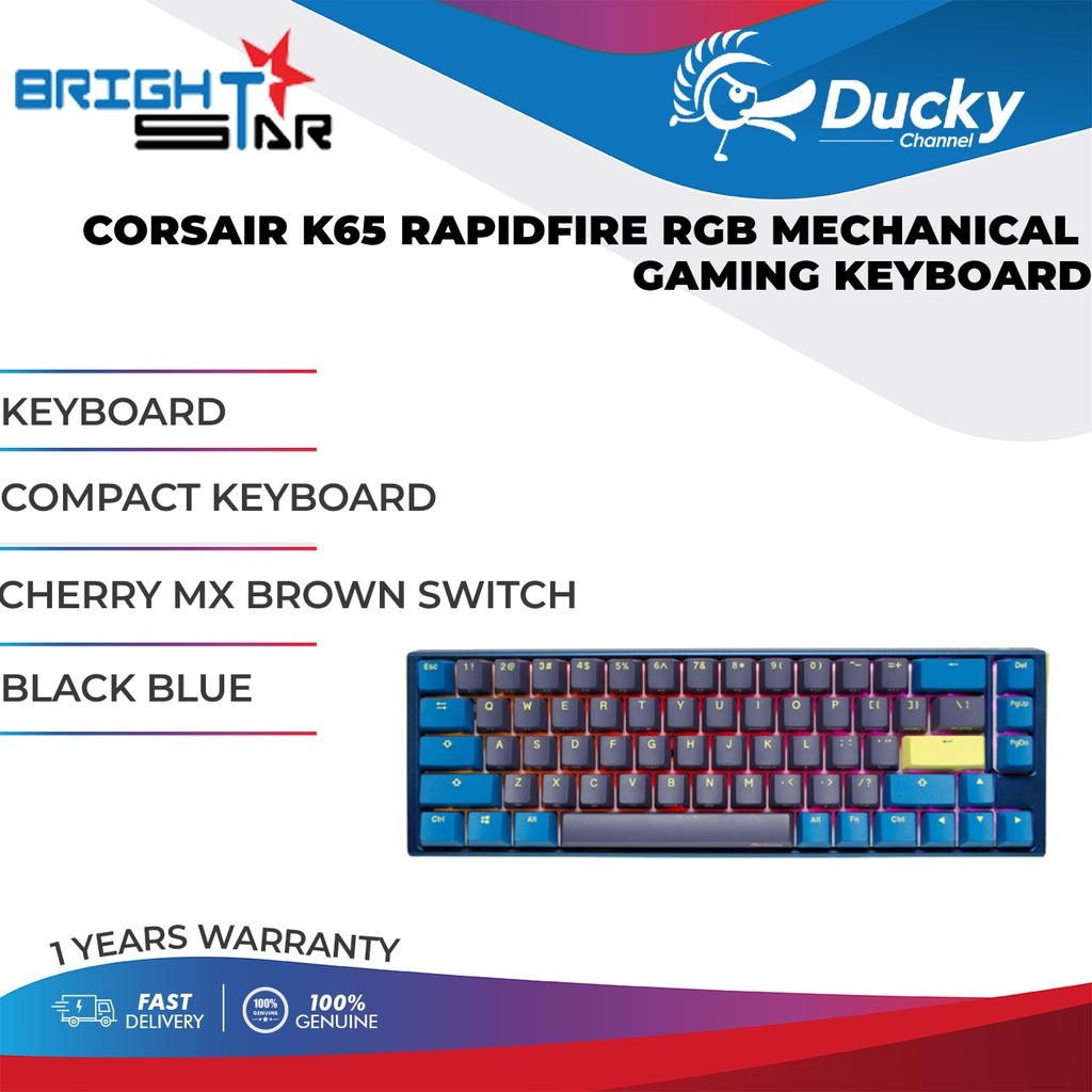 DUCKY ONE 3 MINI DAYBREAK KEYBOARD / COMPACT KEYBOARD / CHERRY MX BLUE ...