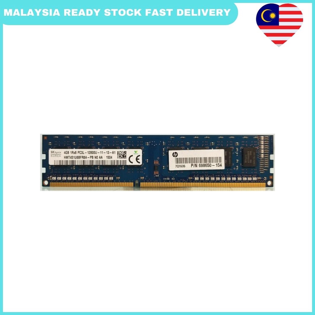 SK Hynix 4GB DDR3 PC3L 12800U Desktop PC Memory Ram Ready Stock ...