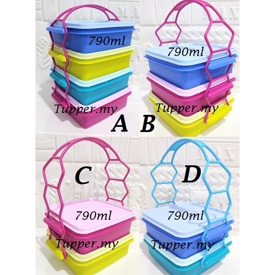 *Ready stock*Tupperware (790ml each container) Small Goody Box with ...