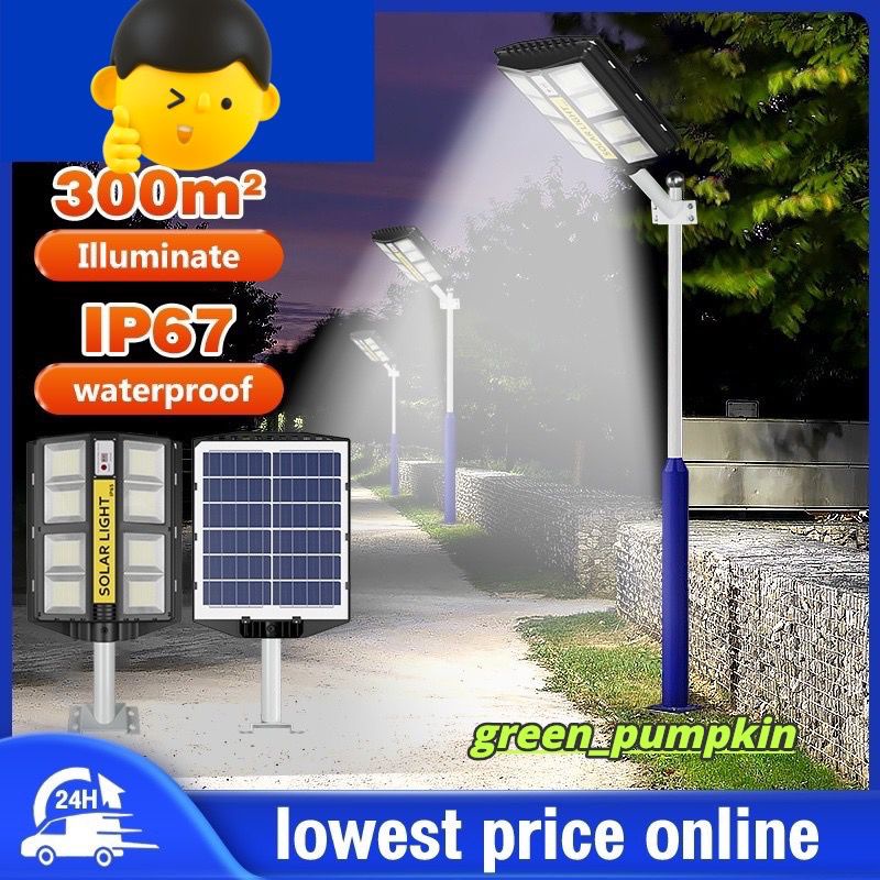 Solar Light Sensor All in One LED/ Solar Street Light Lampu Jalan 500W ...