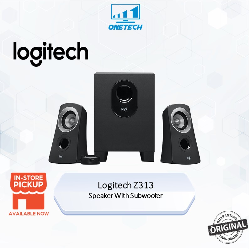 Logitech Z313 2.1 Multimedia Speakeer Subwoofer ( 50 Watts Peak / 25 ...