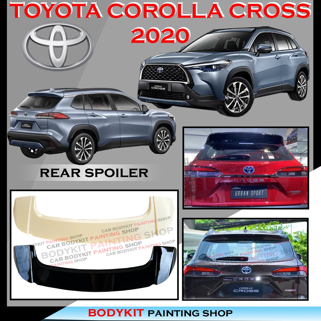 TOYOTA COROLLA CROSS 2020 REAR SPOIELR WITH PAINT(PIANO BLACK) ROOF ...