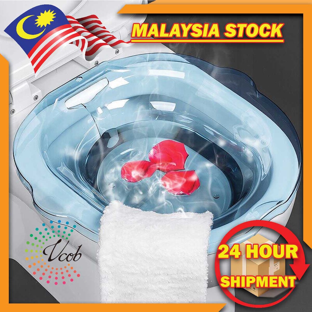 Transparent Bidet Sitz Bath Basin Toilet Seat Postpartum Hemorrhoid ...