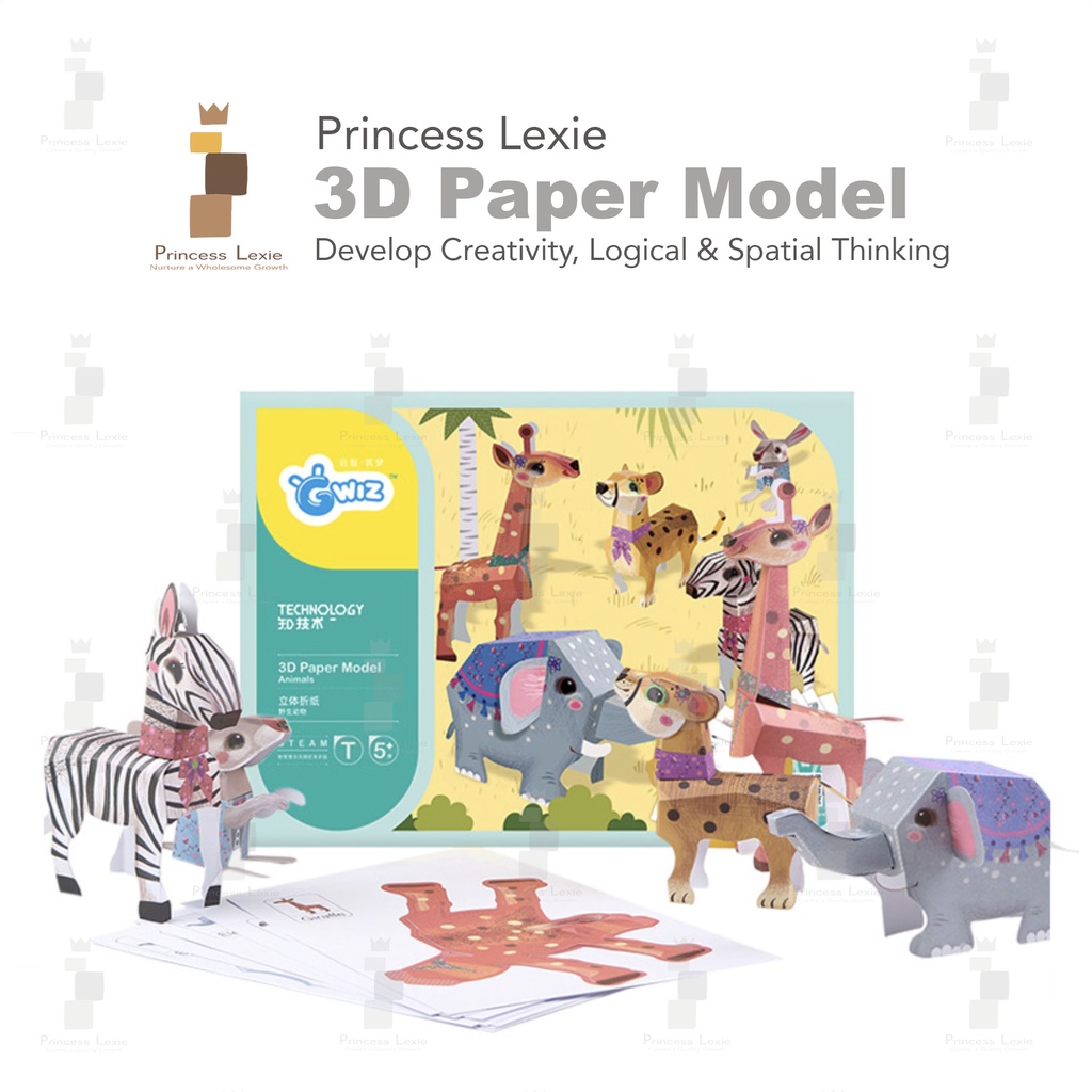 Princess Lexie 3D Paper Model | 3D Folding Paper Craft | Origami | Cut ...