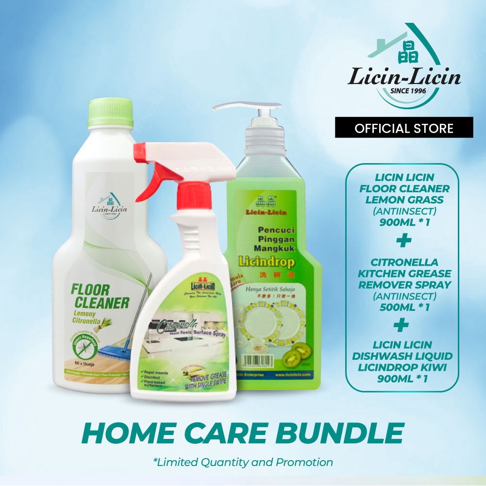 Licin Licin Home Care Bundle Floor Cleaner Anti Insect Kitchen Grease ...