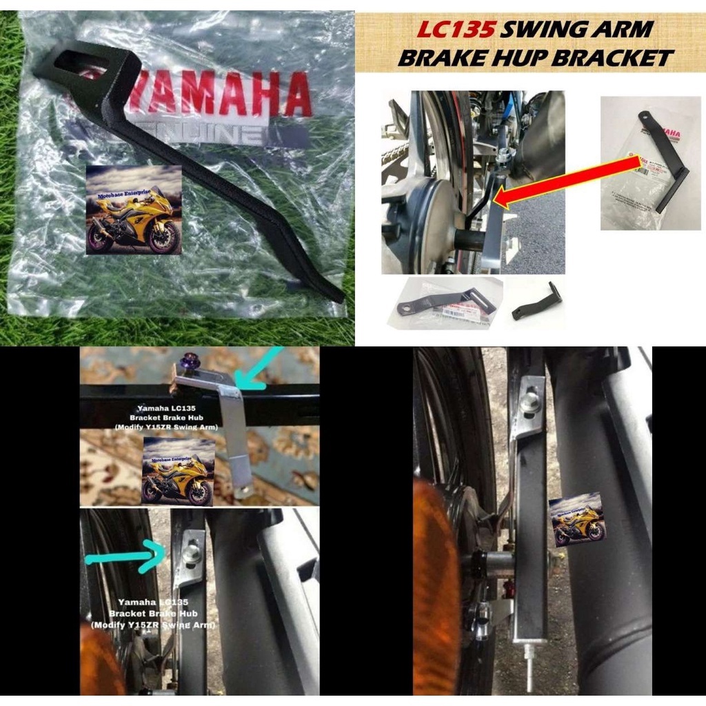 Yamaha LC modify Swim Arm Y15 Arm Bracket LC135 Bracket Brake Hub Swing ...