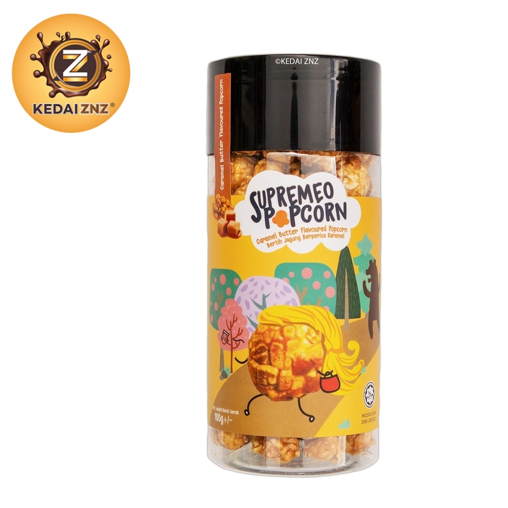 SUPREMEO POPCORN CARAMEL BUTTER Bottle 80g | Shopee Malaysia