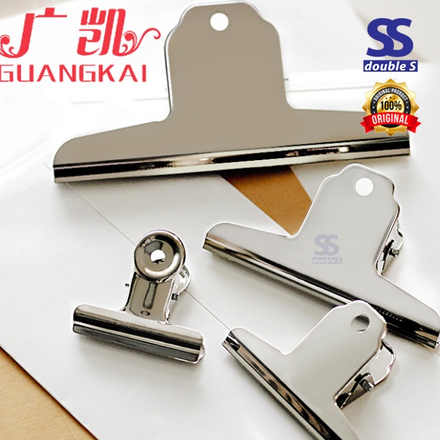 Chrome Metal Round Flat Clip / Stainless Steel Paper Clip | Shopee Malaysia