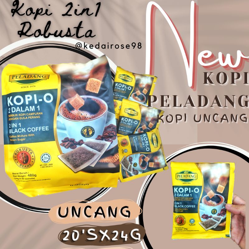 PELADANG Kopi O 2in1 20 Uncang Coffee Bag Kopi-O Bmf Borong | Shopee ...