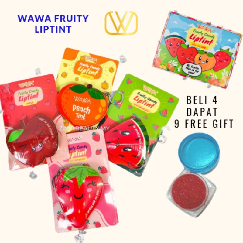 WAWA FRUITY LIPTINT WAWA COSMETICS BY WAWA ZAINAL ORIGINAL HQ | Shopee ...