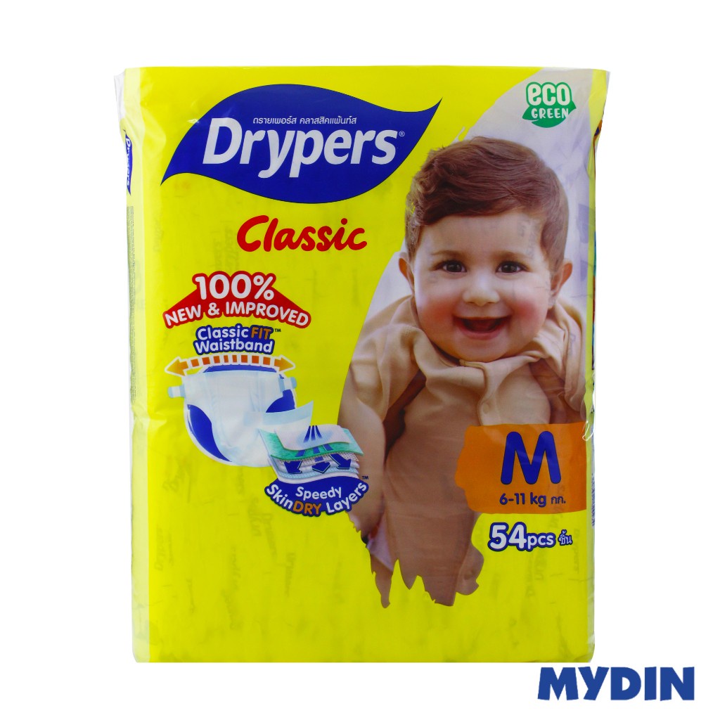 Drypers Classic Tape M54 | Shopee Malaysia