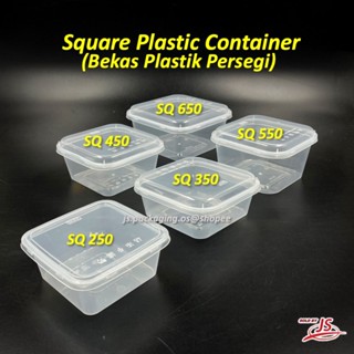 SQ 250/350/450/550 Square Disposable Plastic Food Container /Bekas ...