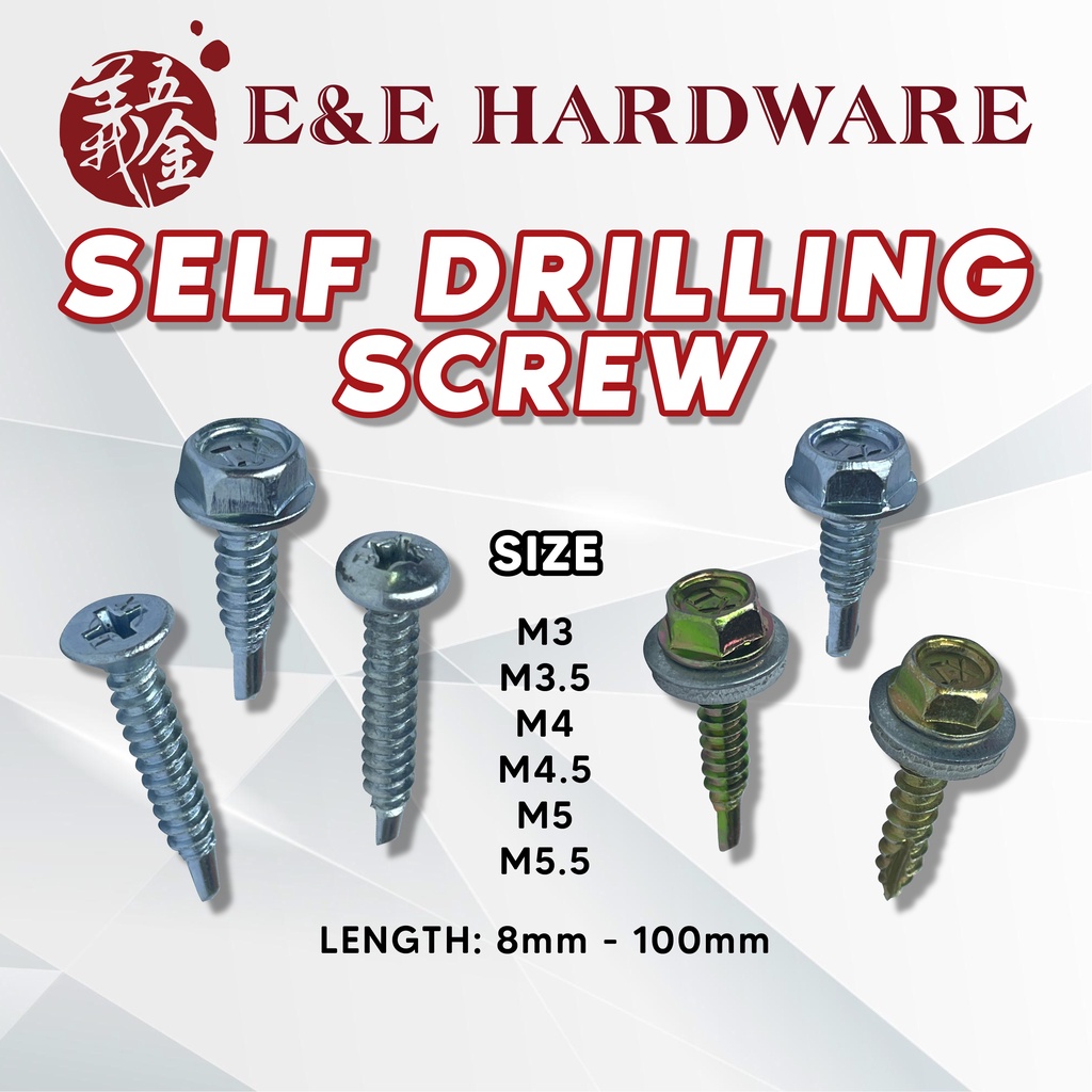 SCREW CHANNEL/SKRU BUMBUNG BESI/SELF DRILLING SCREW/SKRU ATAP KAYU ...
