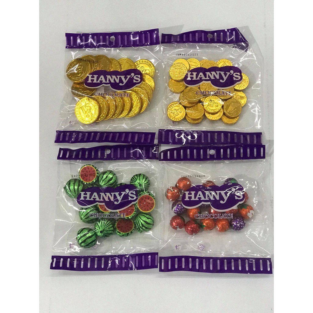 100g Hanny's Chocolate [Small Dollar Coin / Dollar Coin / Watermelon ...