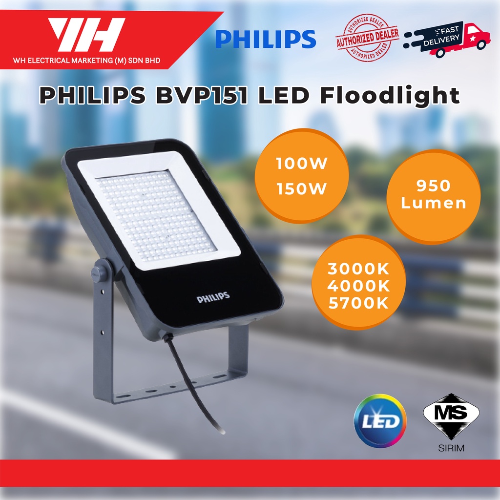PHILIPS BVP151 LED Floodlight (100W/150W) | Shopee Malaysia