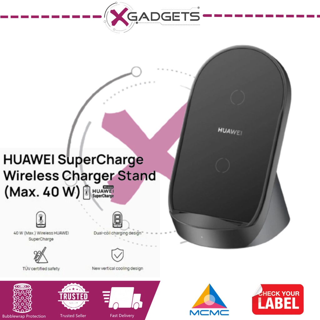 Original Huawei CP62 SuperCharge Wireless Charger Stand - (Max. 40 W) | Shopee Malaysia