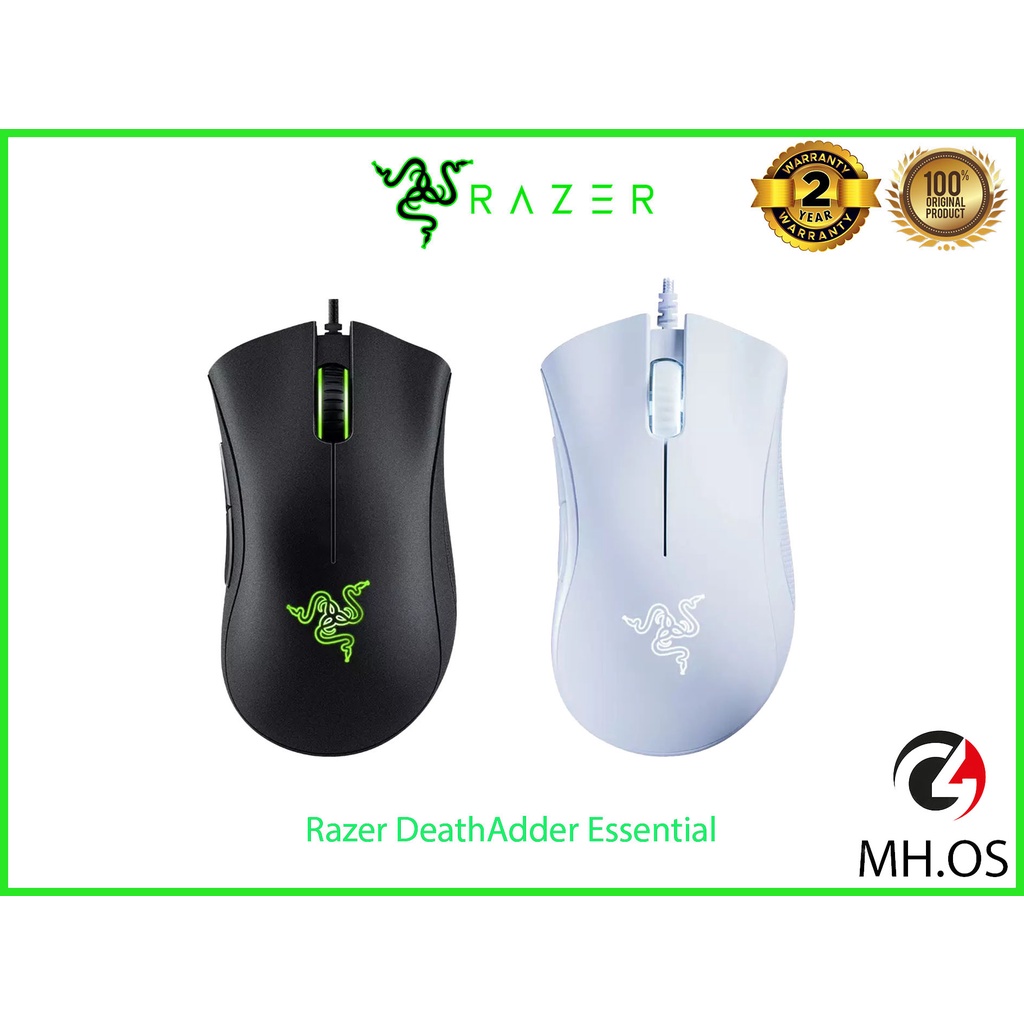 Razer DeathAdder Essential Gaming Mouse/Wired Mouse/6,400 DPI Optical ...