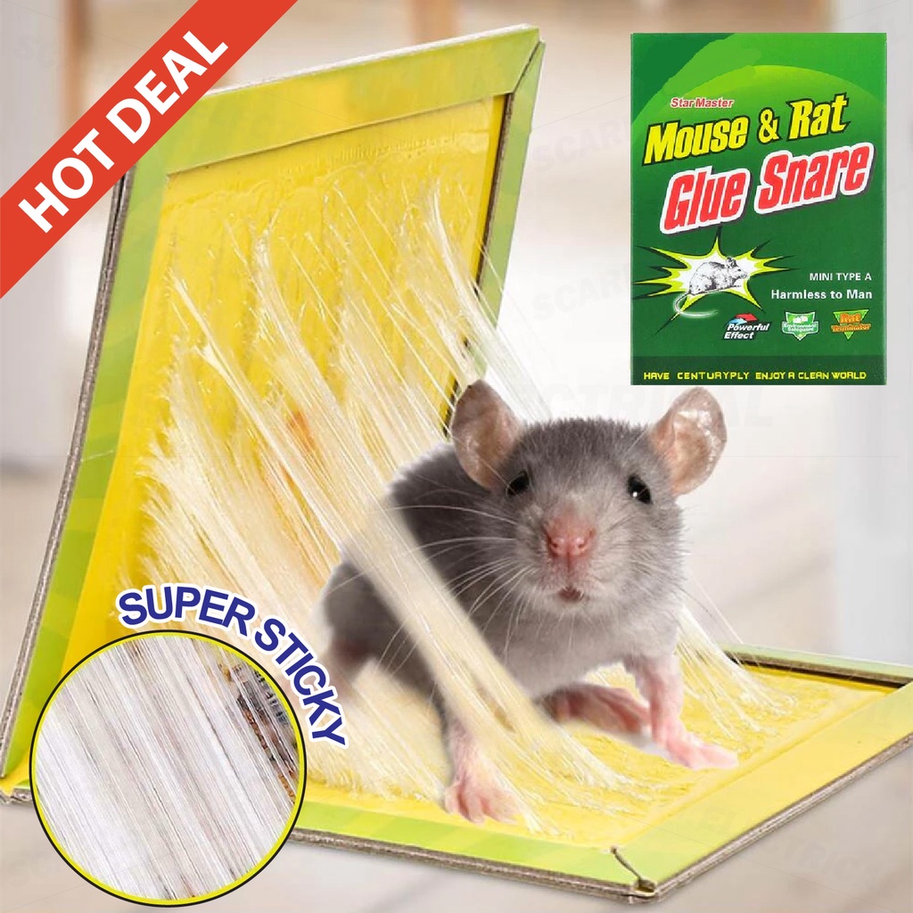 Mouse Trap Board Catcher Rat Lizard Cockroach Sticky Glue Board Pest ...