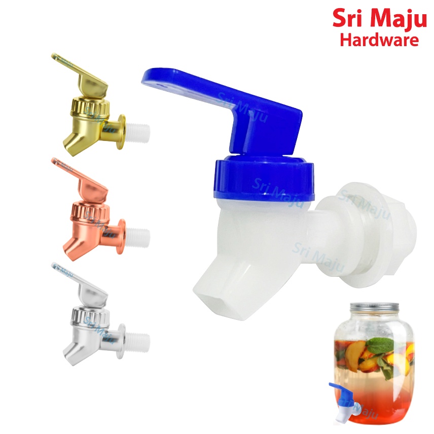 MAJU JBT-JB057 Quality Plastic Jar Bib Tap Catering Dispenser ...