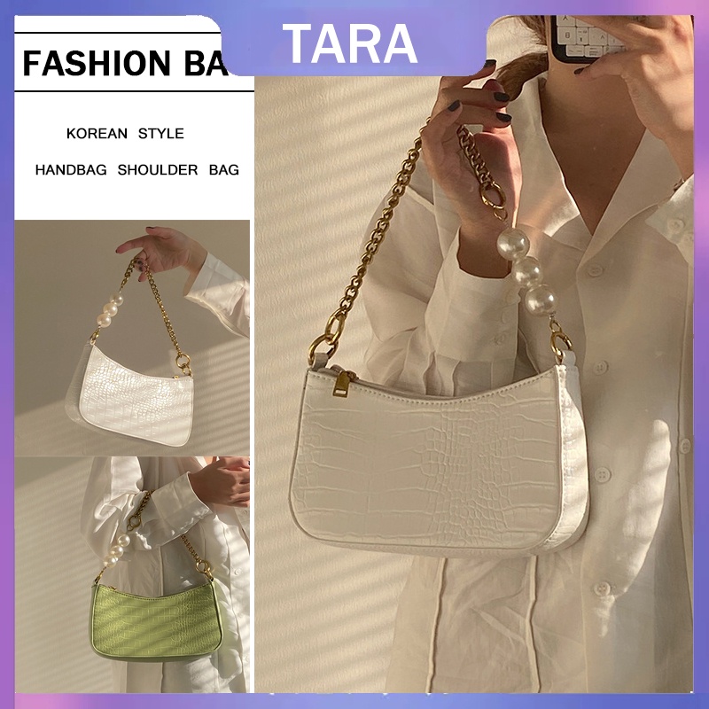 Woman Lady Bag Pearl Handbag Shoulder Sling Bag | Shopee Malaysia