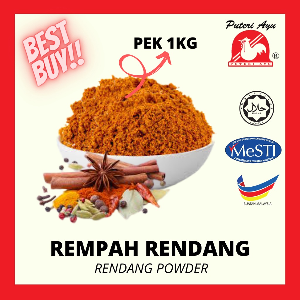 PUTERI AYU REMPAH RENDANG TIMBANG | Shopee Malaysia