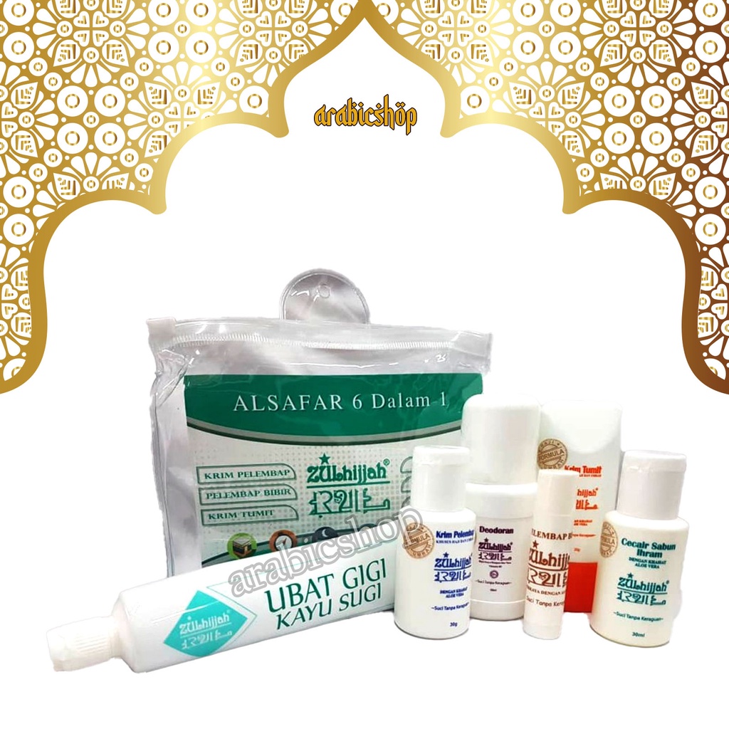Set Mesra Ihram Zulhijjah Set ALSAFAR 6 In 1 Unisex Travel Pack Sah ...