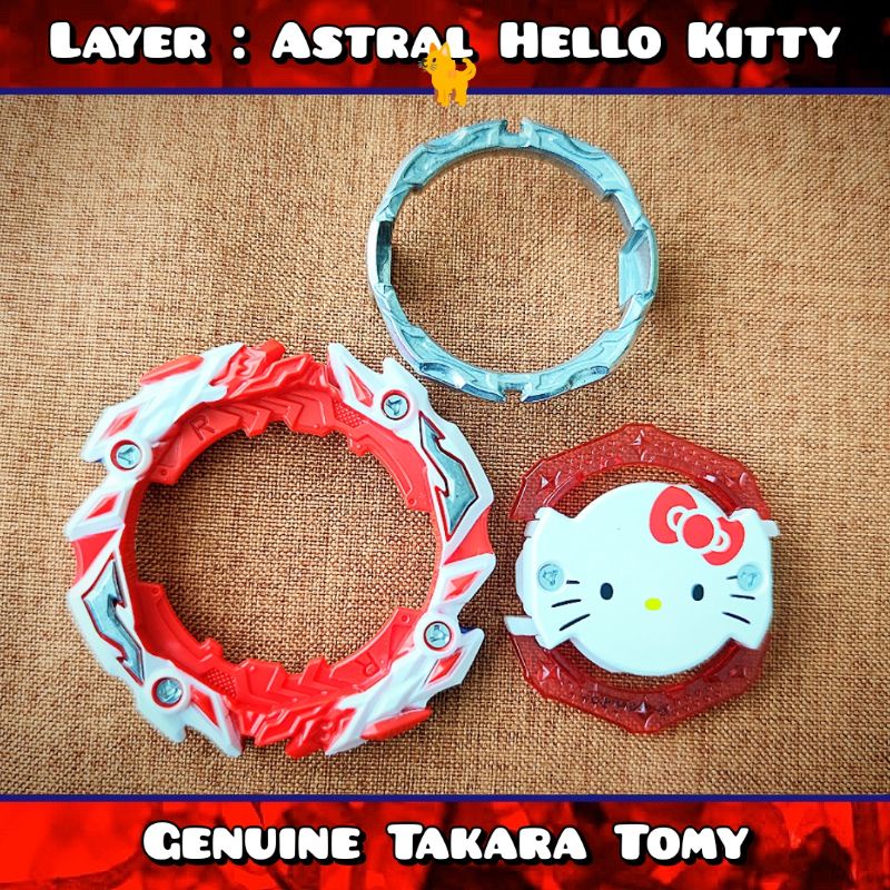 Layer : Astral Hello Kitty Beyblade Takara Tomy with tool. Rare Layer ...