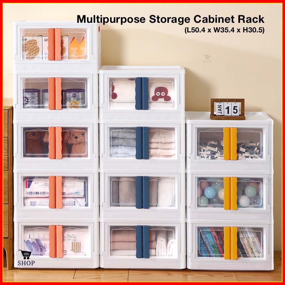 Modern Storage Box with Large Capacity 2 Door Design | 60L Storage ...
