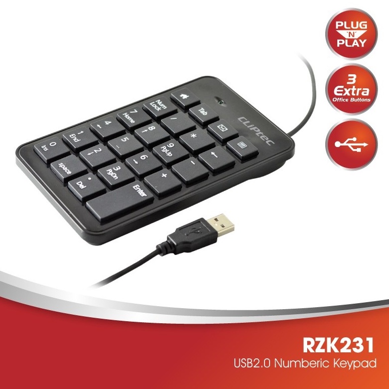 CLiPtec RAPID USB 2.0 Numeric Keypad RZK231 | Shopee Malaysia CLiPtec RAPID USB 2.0 Numeric Keypad RZK231 | Shopee Malaysia