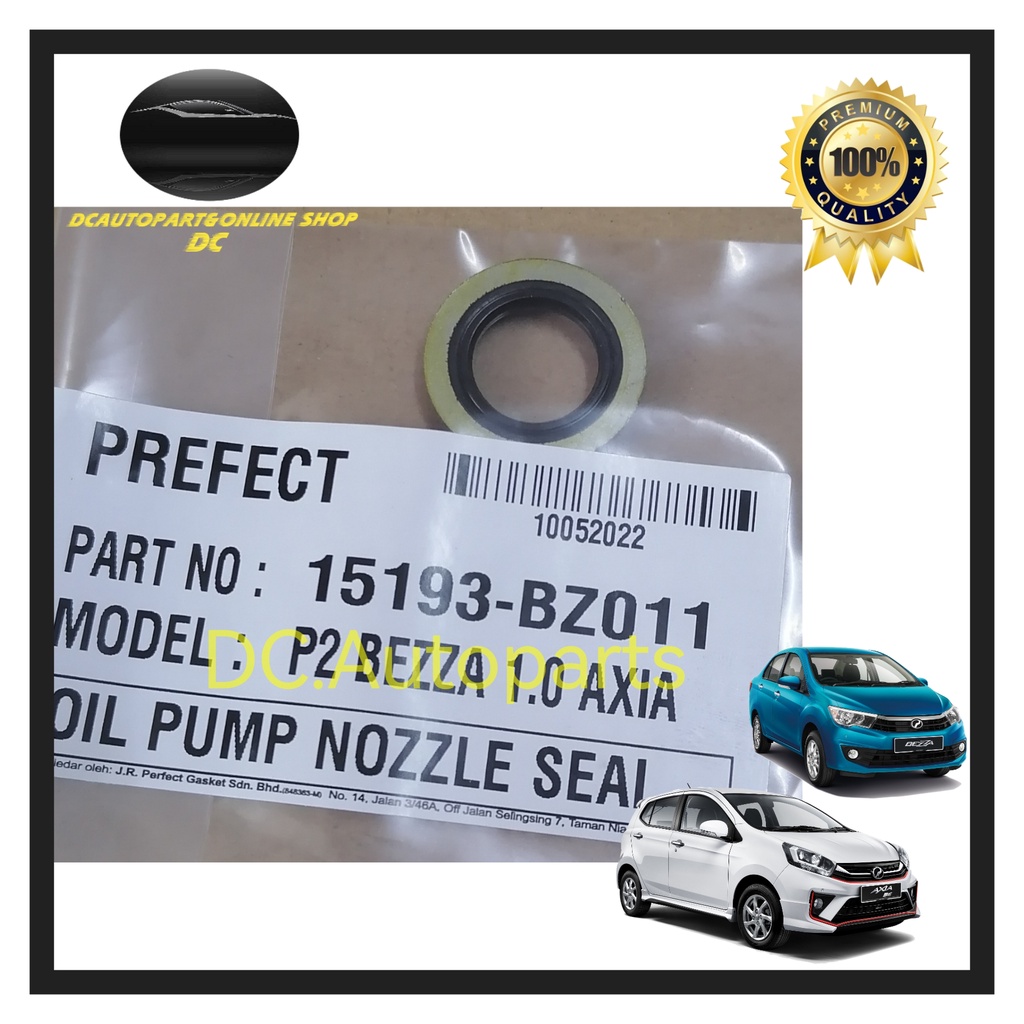 OIL PUM NOZZLE SEAL PERODUA AXIA BEZZA 1.0 1KR TIMING NOZZLE SEAL ...
