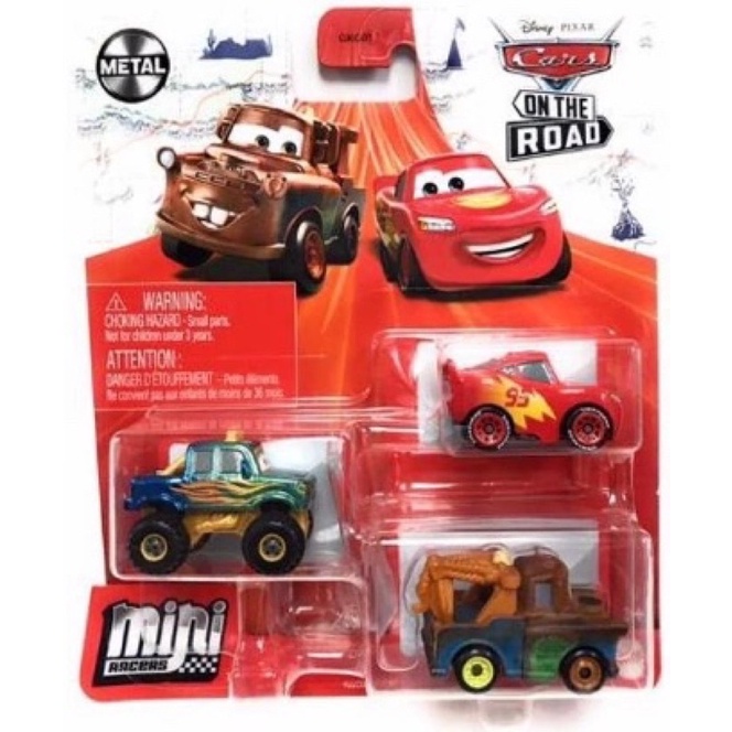 [Ready Stock]RARE Disney Pixar Cars Mattel On The Road Mini Racers 3 ...