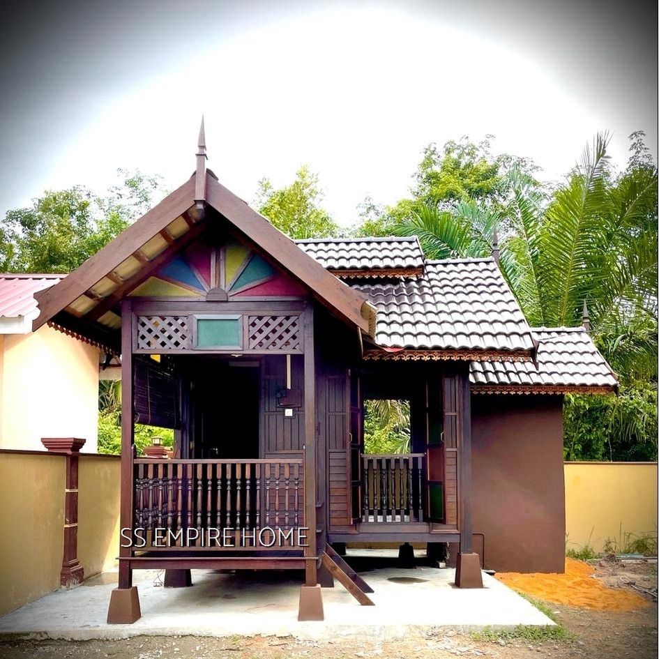 Gazebo Large House 14x12 Rumah Kayu Double Roof Cengal Wood Pondok Kayu ...