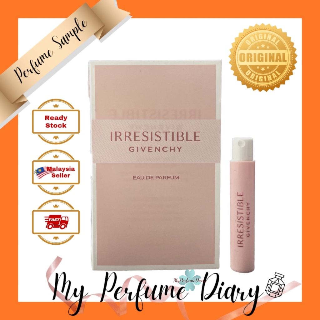 Givenchy Irresistible EDP/EDT Fraiche 1ml Perfume Vial Sample for Her ...
