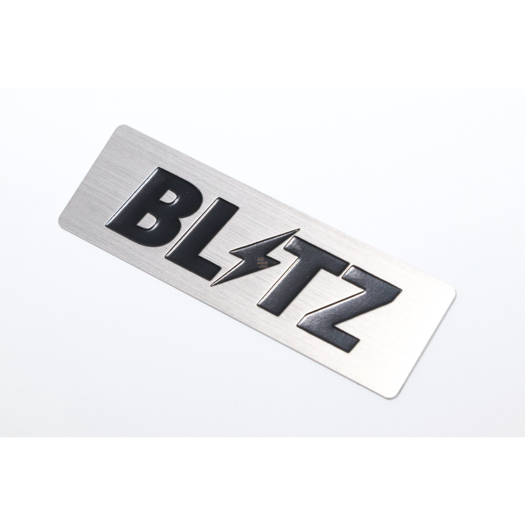 BLITZ ALUMINIUM EMBLEM LOGO PLATE 100% ORIGINAL | Shopee Malaysia