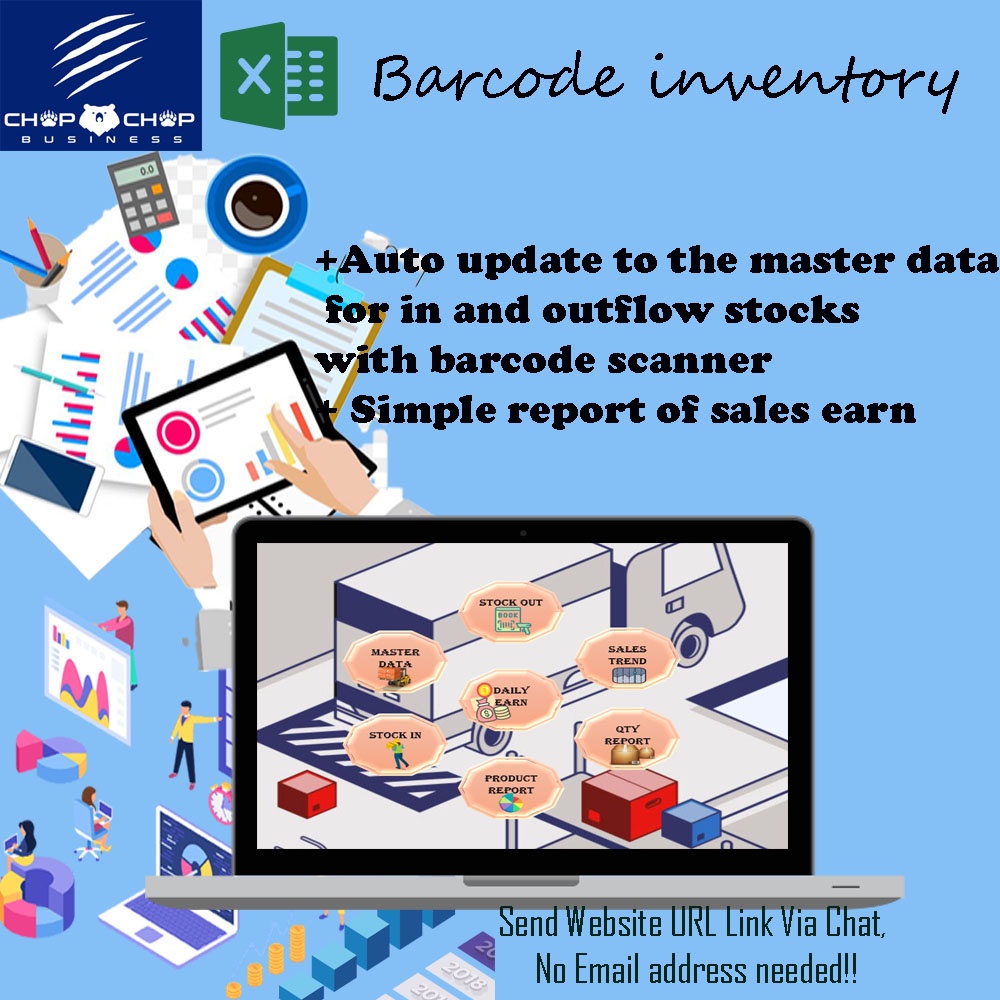 Barcode Inventory Management for Warehouse/retail automate | Shopee ...