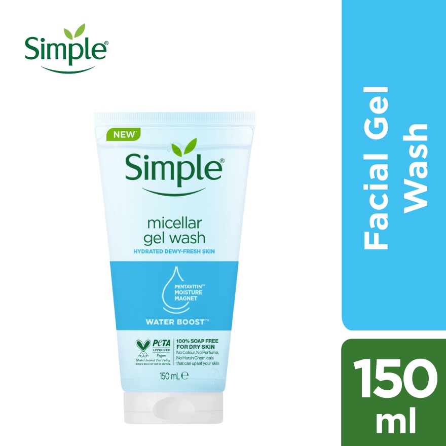 Simple Water Boost Micellar Facial Gel Wash 150ml | Shopee Malaysia
