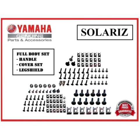 YAMAHA SOLARIZ FULL BODY SCREW SET // COMPLETE COMP COVERSET COVER SET ...