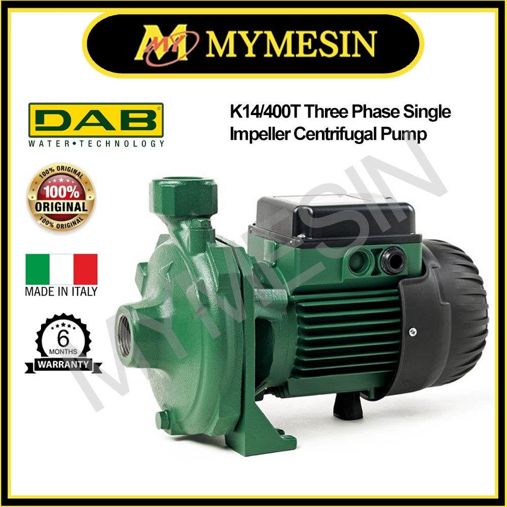 MY DAB K14/400T 2" X 2" Three Phase (415V) Centrifugal Pump Made In ...