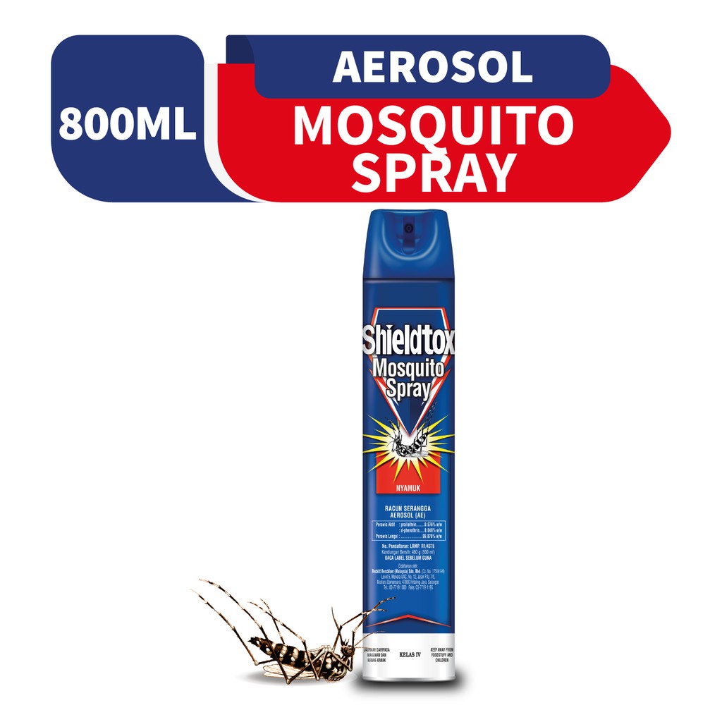 Shieldtox Mosquito Spray Aerosol (800ml) | Shopee Malaysia