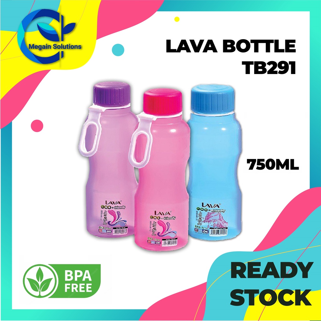 LAVA Water Bottle Tumbler (750ML) - BPA FREE - Plastic Hot Warm & Cold ...